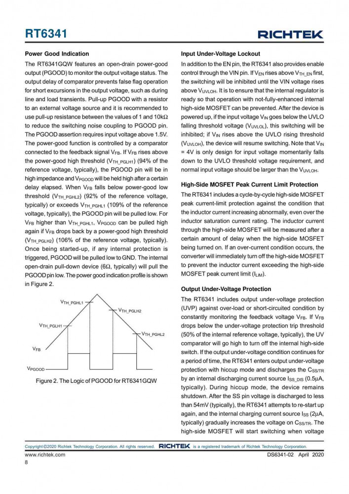 RT6341 datasheet page 8