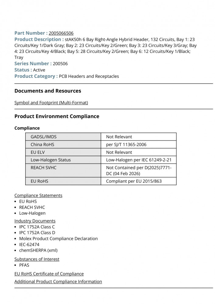 Product document page 1