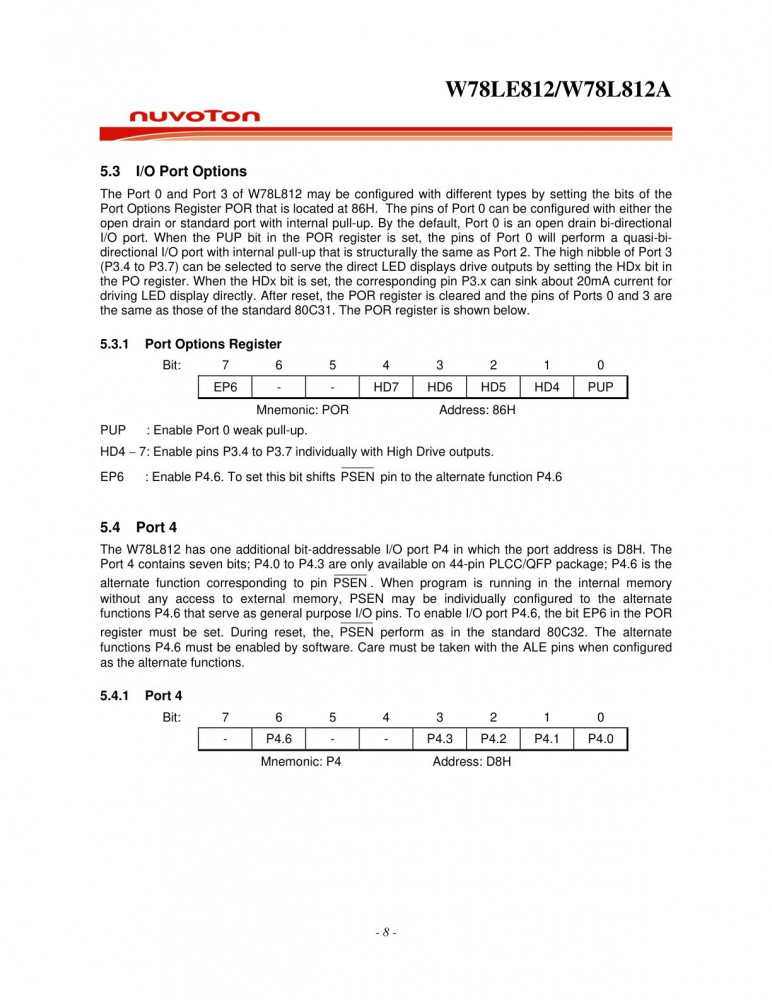 W78L812A24FL datasheet page 8