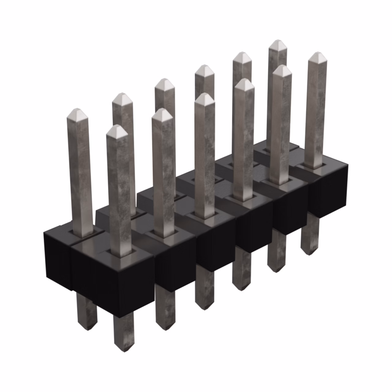 C-Grid Header, 2.54mm Pitch, Through Hole, Dual Row, Vertical, 12 Circuits, 2.54µm Tin (Sn) Plating, Tray Packaging, Lead-Free for sale