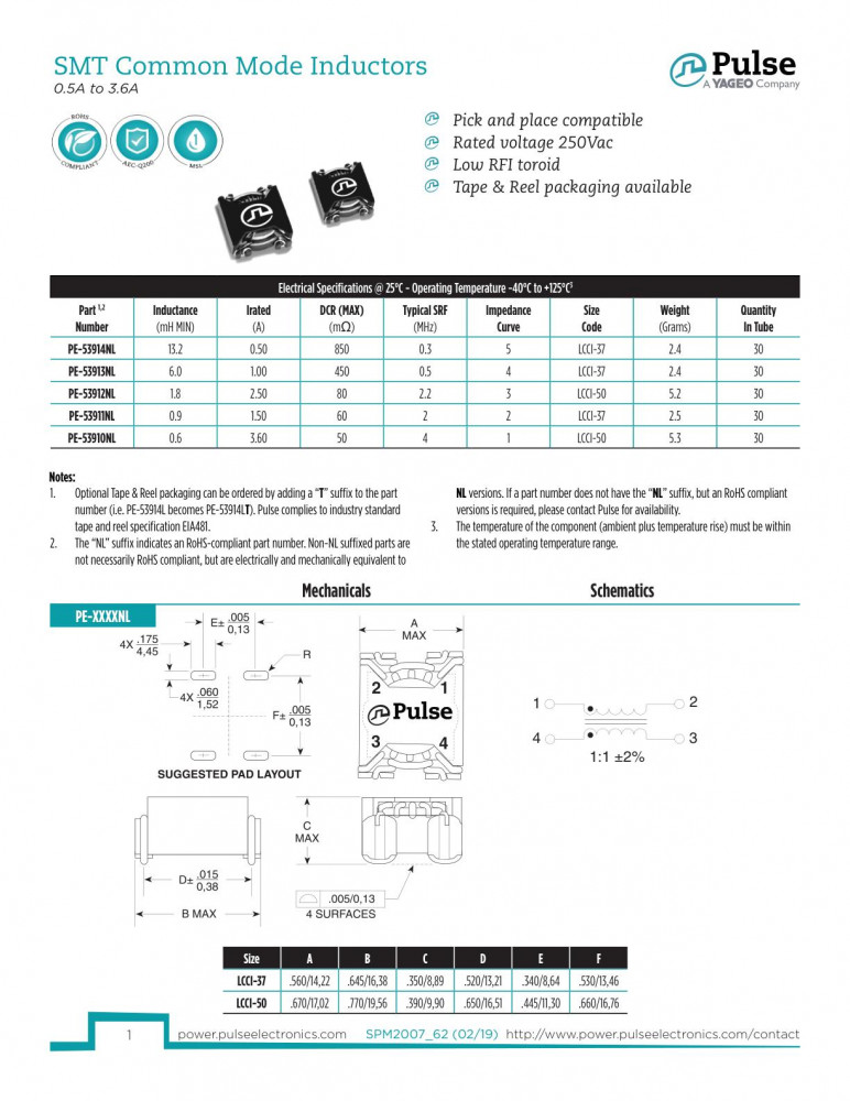PE-53914 technical document page 1
