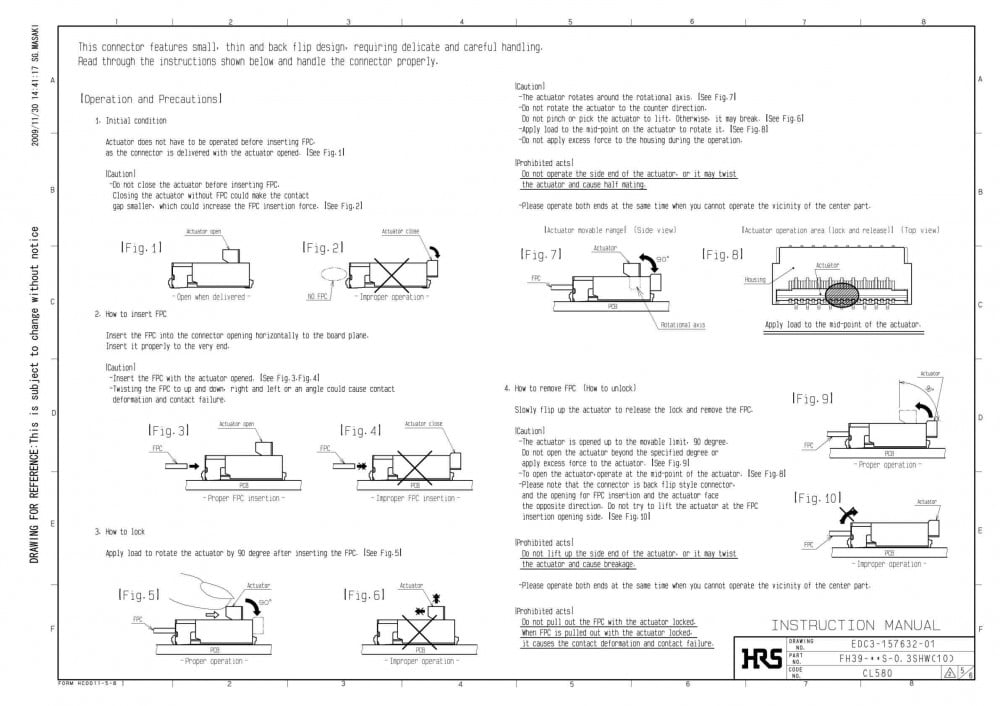 HRS FH39 mounting instructions