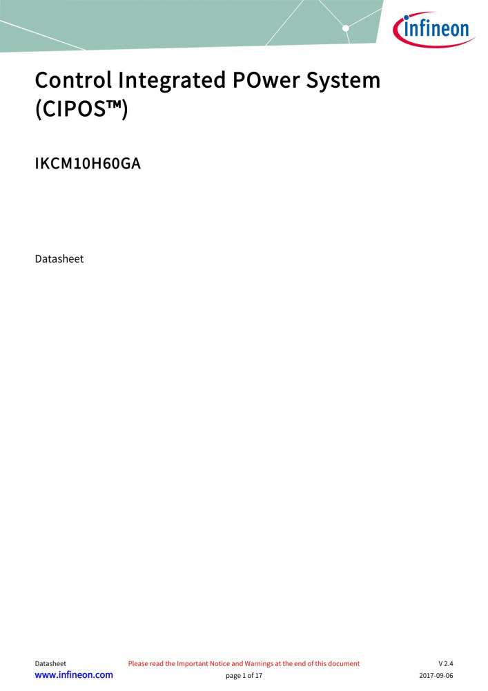 IKCM10H60GA datasheet page 1