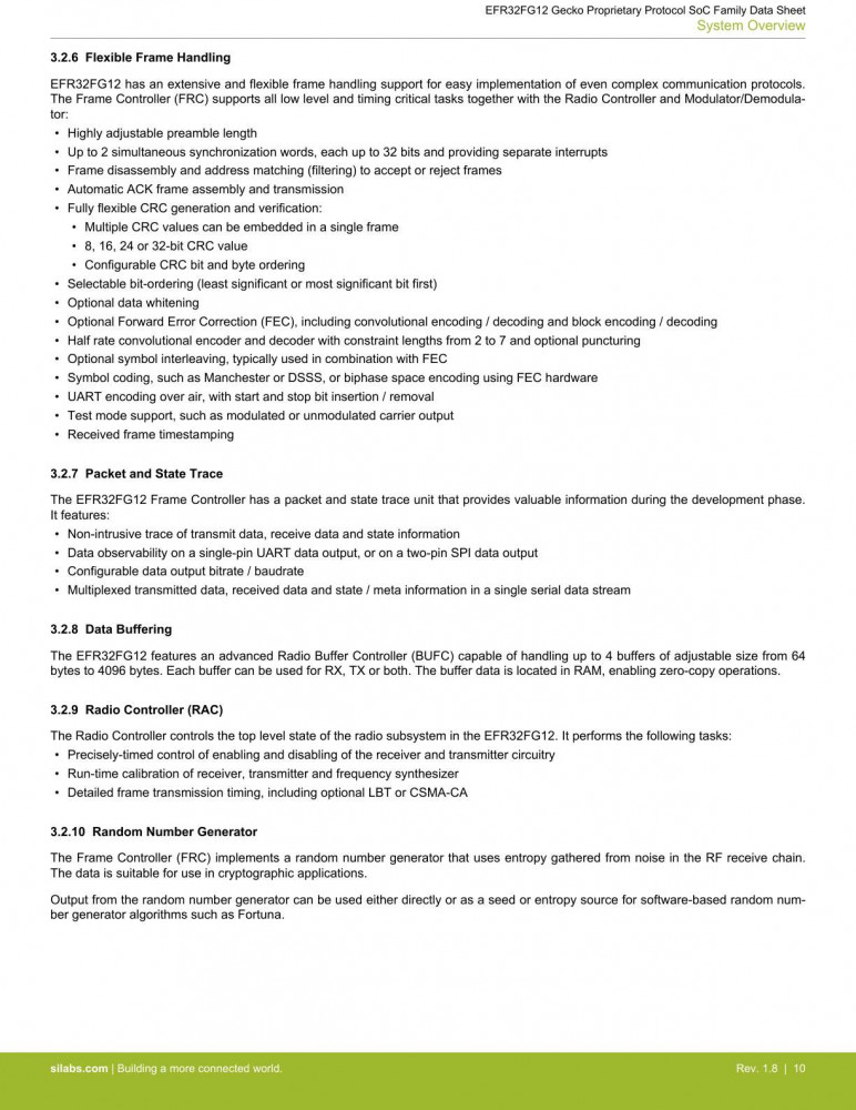 EFR32FG12 datasheet preview 10
