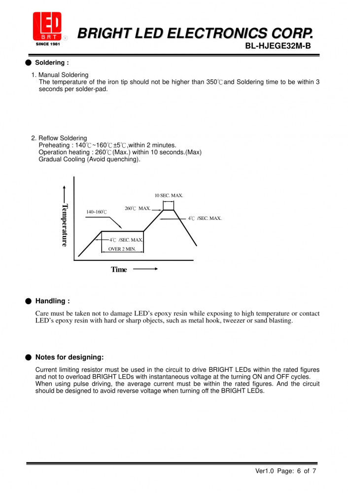 BL-HJEGE32M-B datasheet page 6