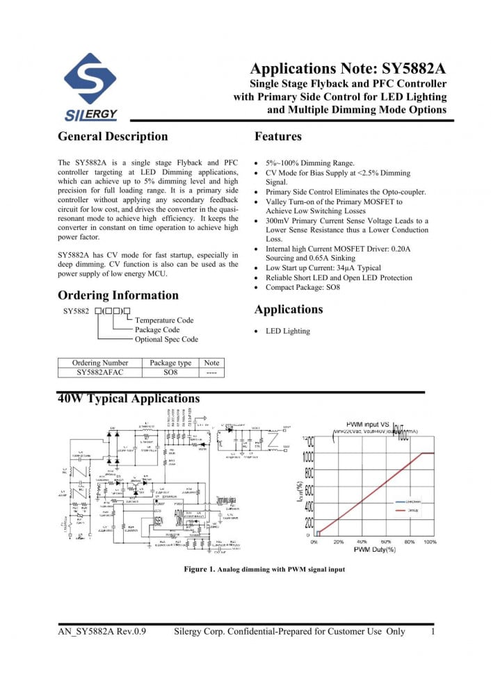 SY5882AFAC datasheet page 1