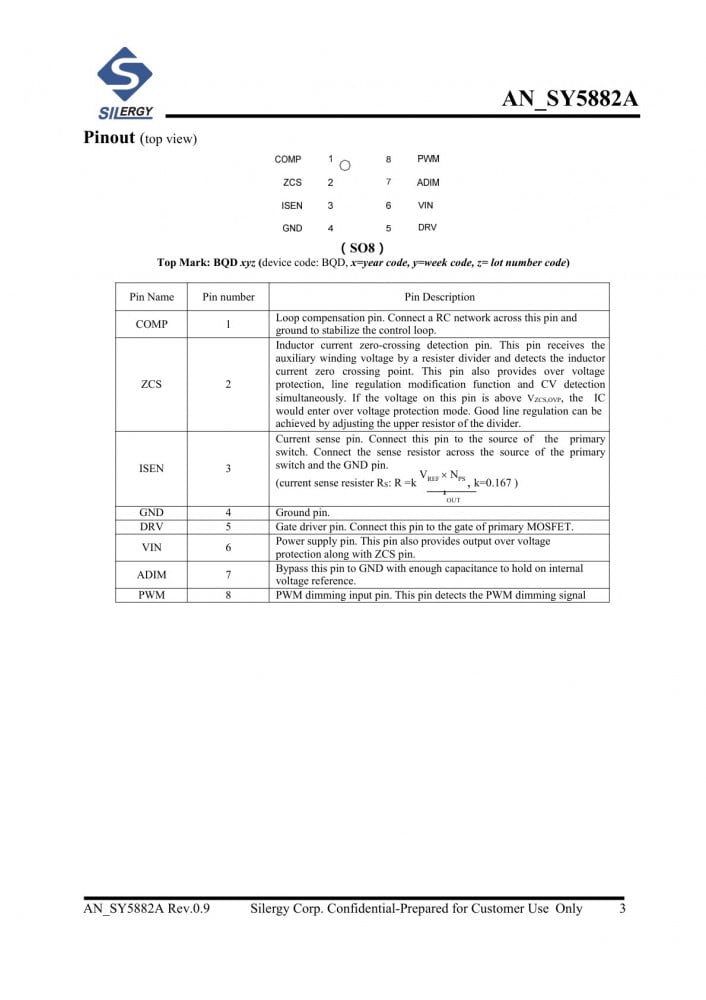 SY5882AFAC datasheet page 3
