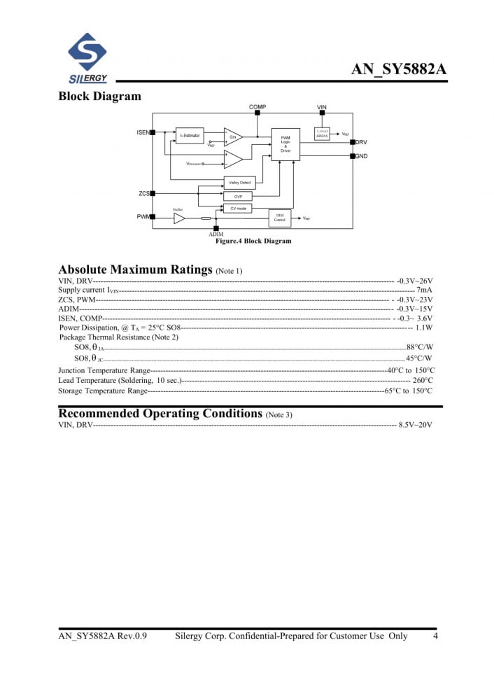 SY5882AFAC datasheet page 4