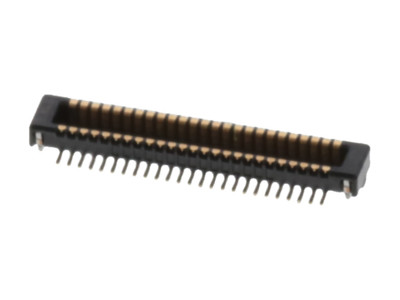 SlimStack Board-to-Board Plug, 0.40mm Pitch, J-Bend Series, 0.20µm Gold (Au) Plating, 1.50 or 1.80mm Mated Height, 3.40 or 4.20mm Mated Width, 50 Circuits for sale