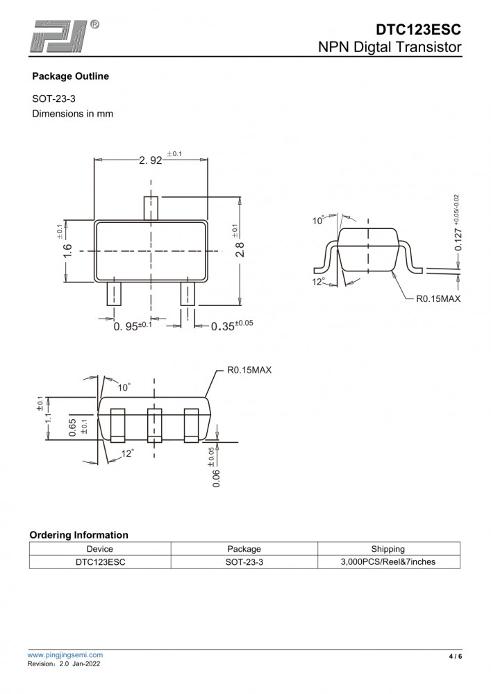 DTC123ESC datasheet page 4