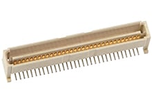 1.00mm Mezz (IEEE 1386) Plug, Surface Mount, Dual Row, Vertical Stacking, 64 Circuits, 8.35mm Unmated Height, without PCB Locator Pegs, with Robotic Placement Metal Cap, 0.76µm Gold (Au) Selective Plating, Tube Packaging for sale