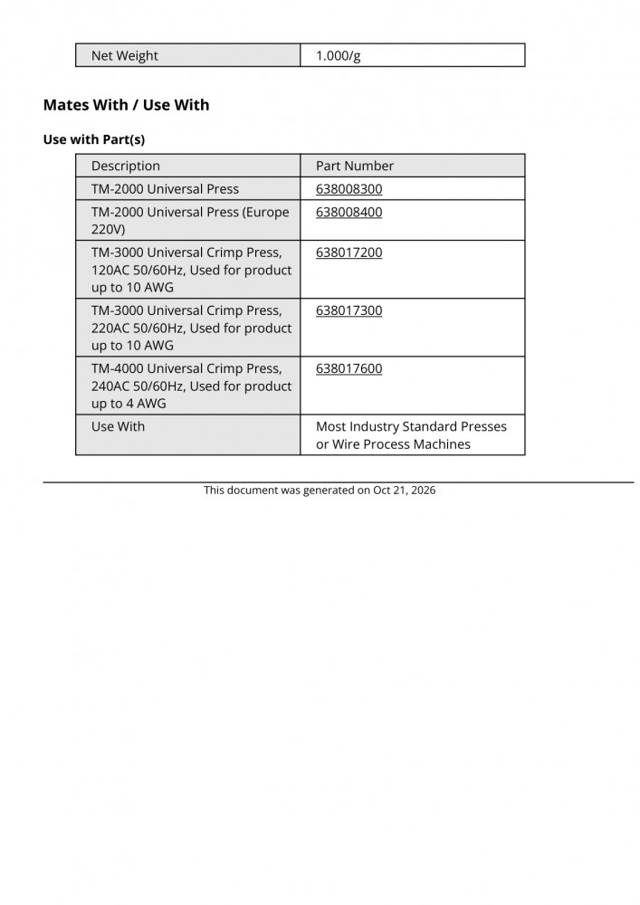 Tooling document preview, page 3