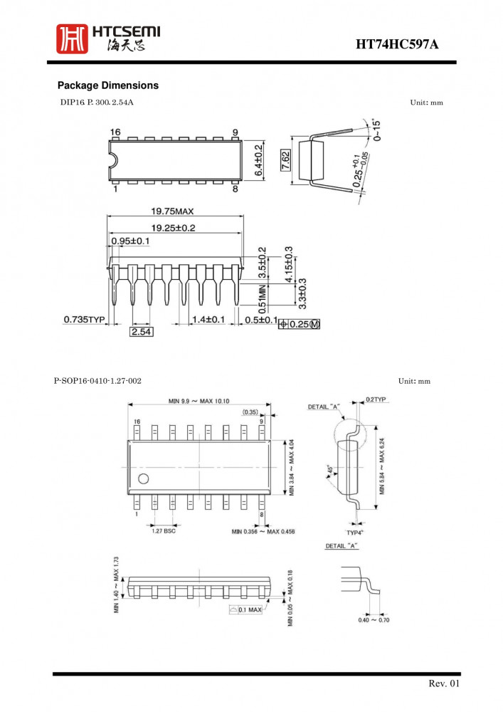 HT74HC597ARTZ technical document page 10