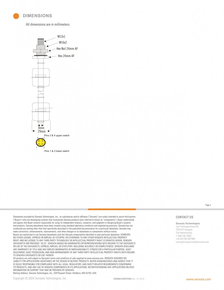 SSF67PM12 series technical document, page 3