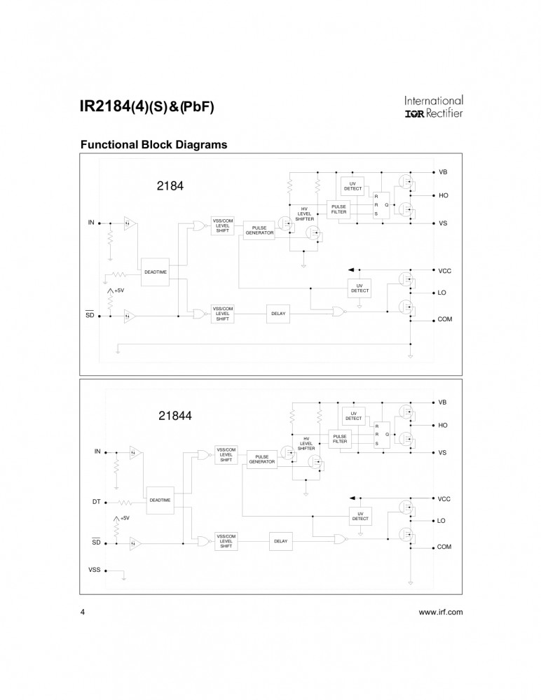 IR2184SPBF datasheet page 4
