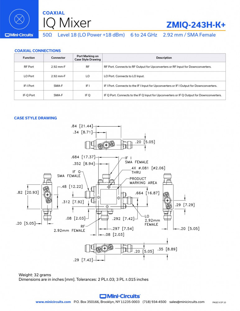 ZMIQ-243H-K+ datasheet page 9