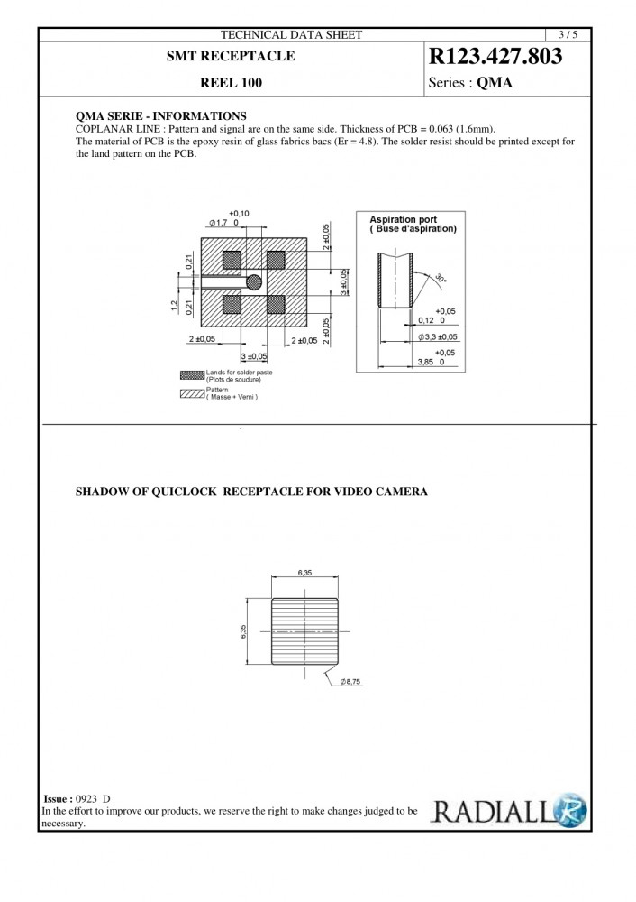 Radiall R123427803 technical document page 3