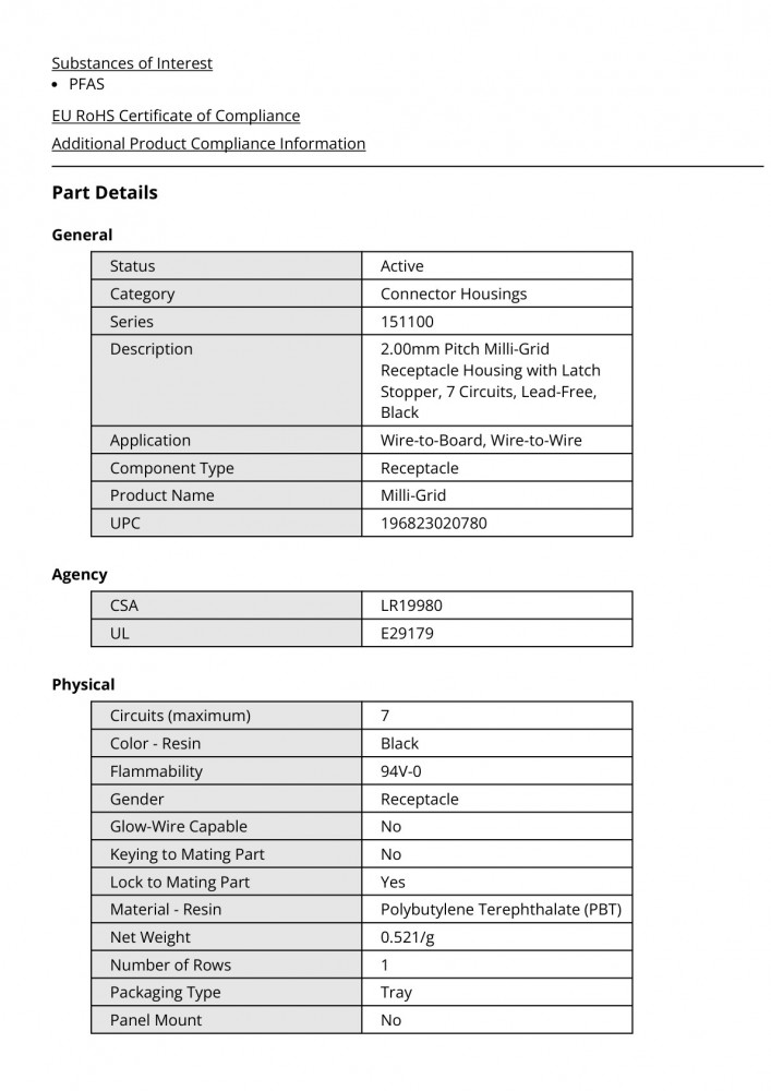 MOLEX Milli-Grid application specification page 2