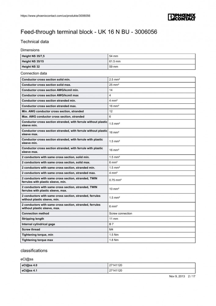 UK 16 N BU 3006056 technical document page 2