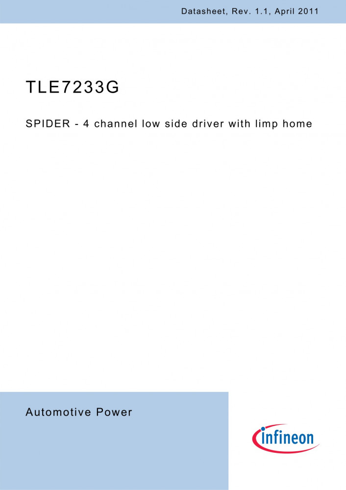 TLE7233G technical document page 1