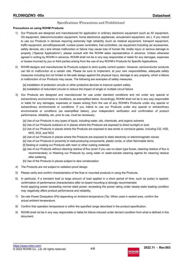 RLD90QZW3-00A technical document page 4