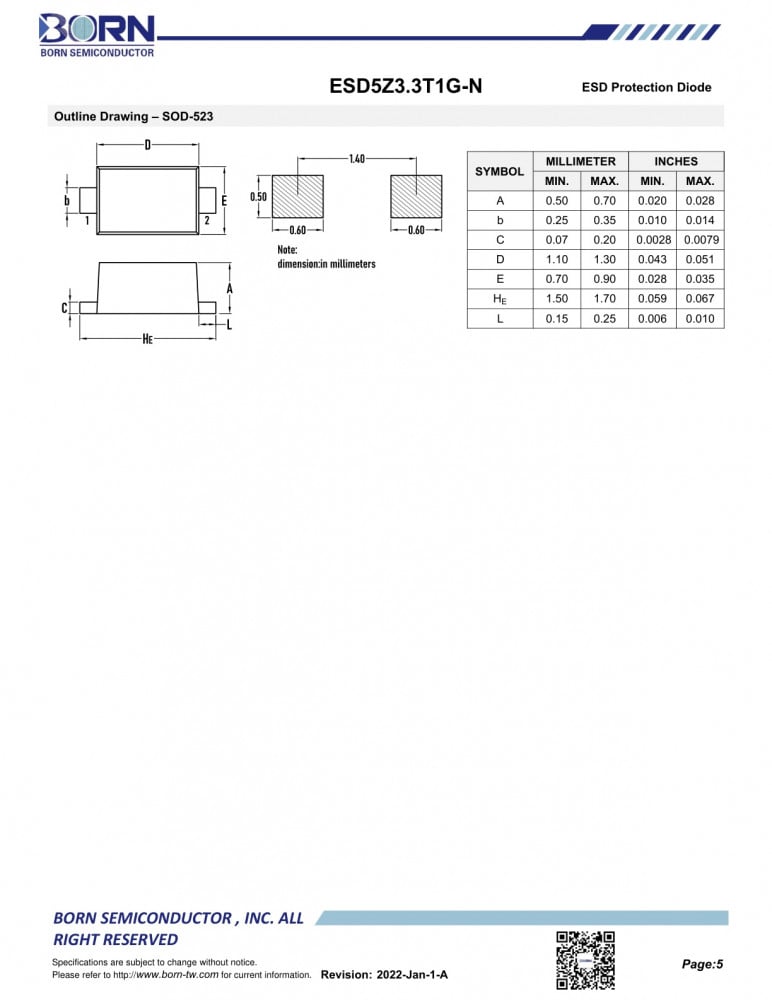 ESD5Z3.3T1G-N datasheet page 5