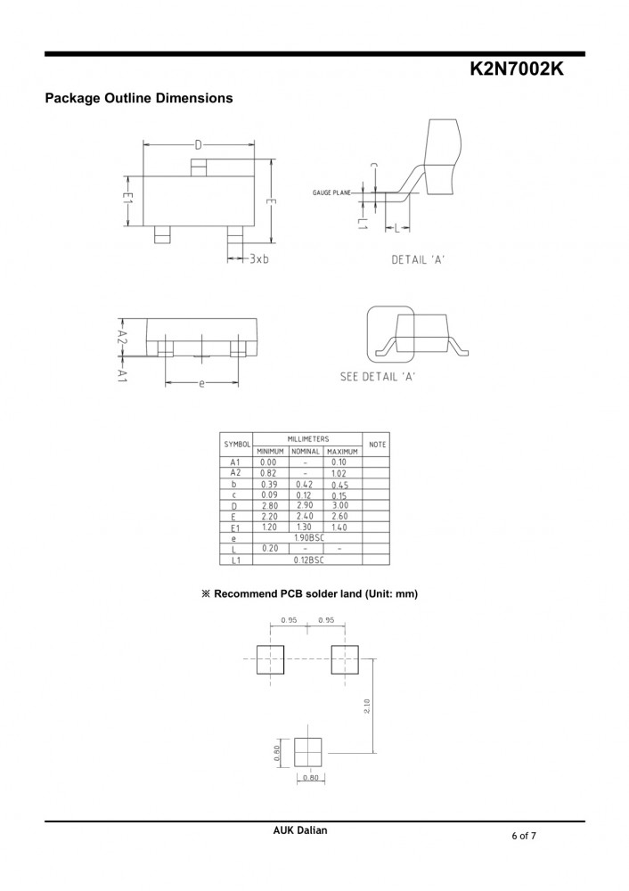 K2N7002K datasheet page 6