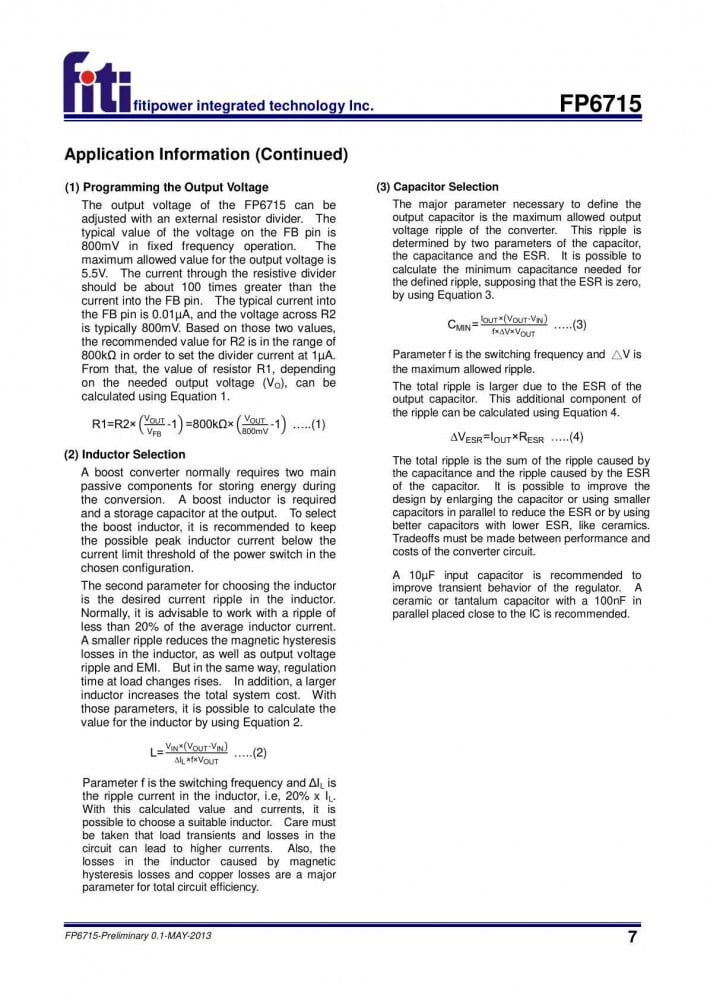 FP6715 datasheet page 7