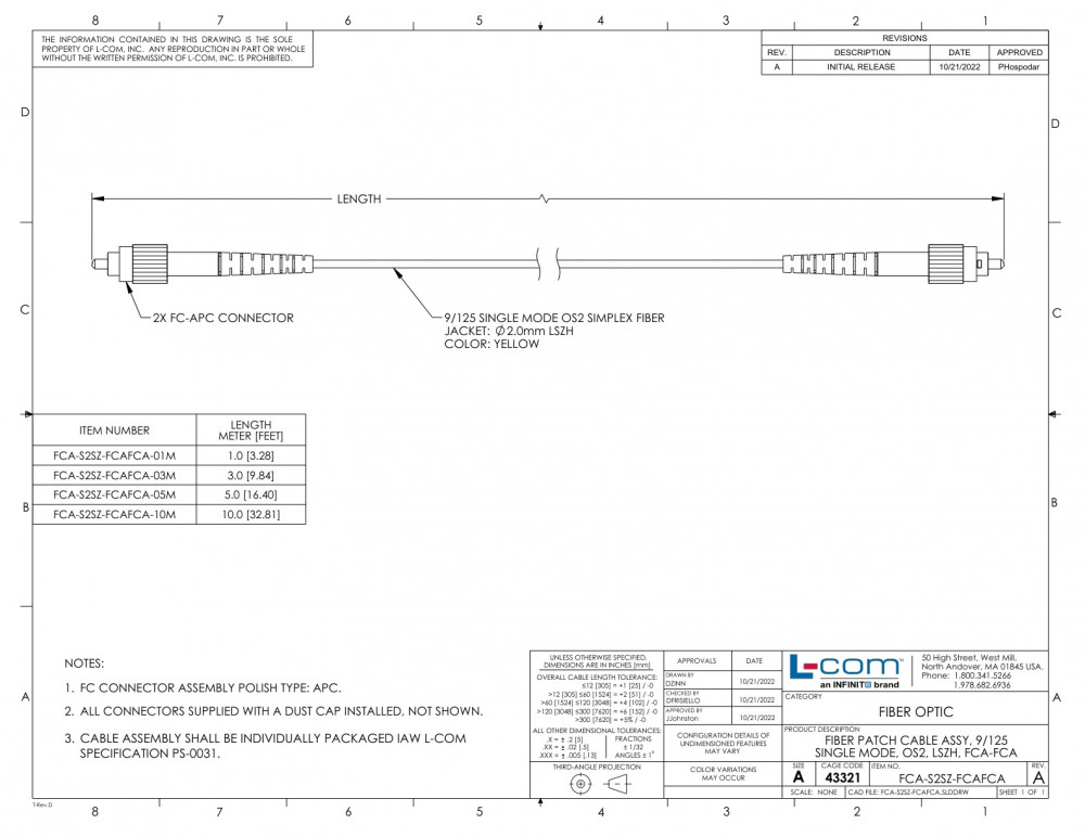 FCA-S2SZ-FCAFCA-10M product document image