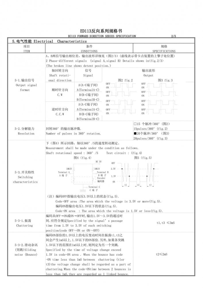 CTR ED113 specification page 2