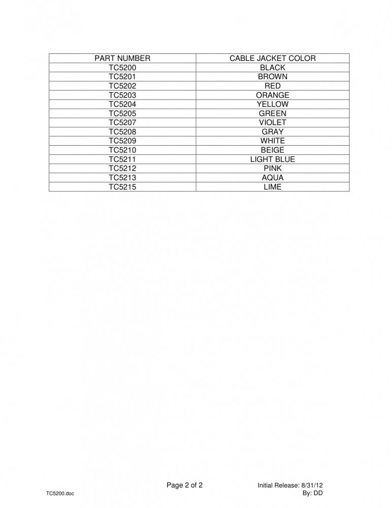 TC5211 technical document page 2