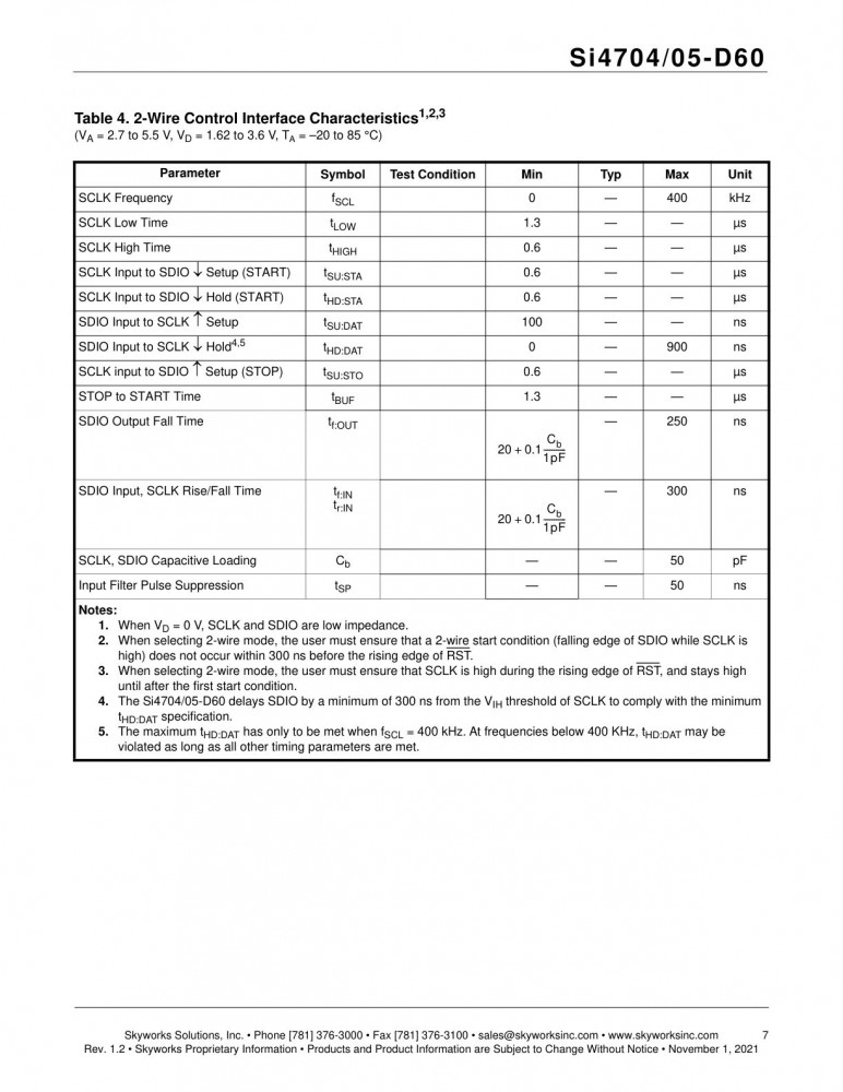 SI4704-D60-GM technical document preview, page 7
