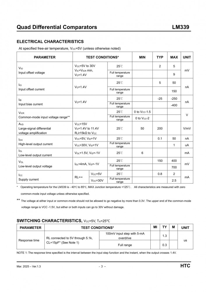 LM339N datasheet page 3