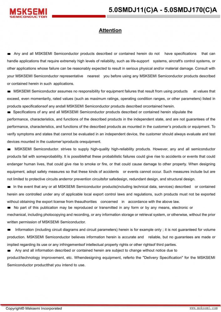 5.0SMDJ series datasheet page 8