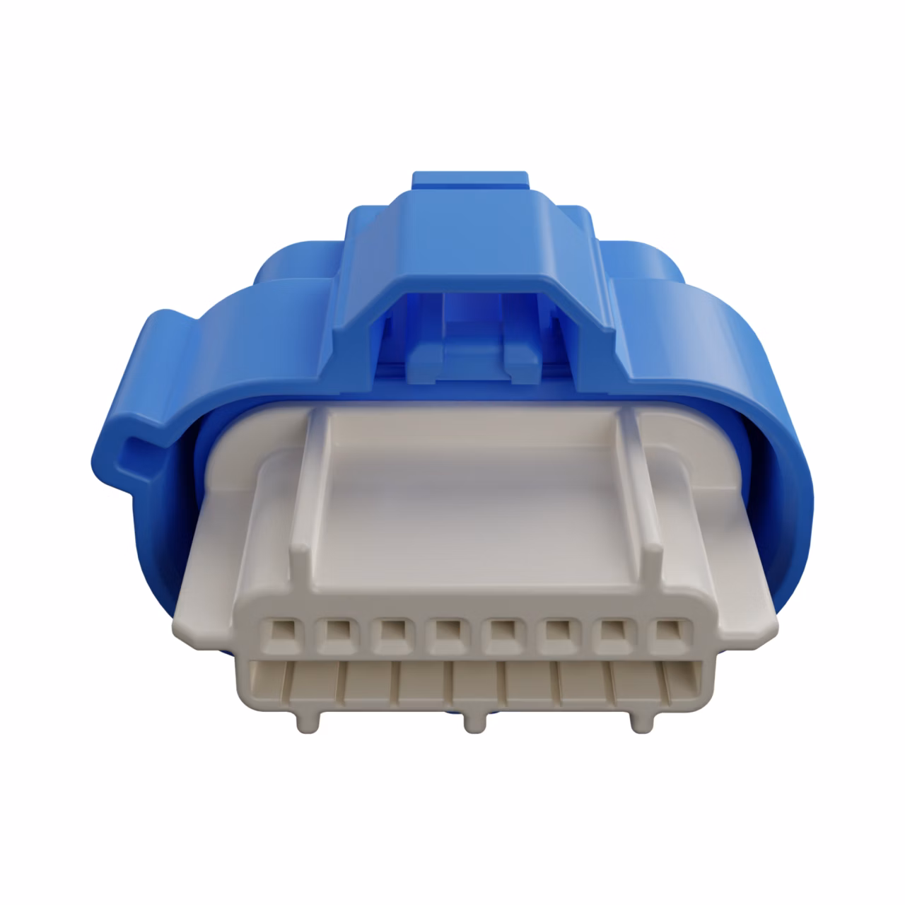 Squba Sealed Receptacle Assembly, 1.80mm Pitch, Single Row, 8 Circuits, Blue for sale