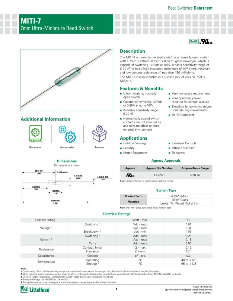 MITI-7-6-10 technical datasheet page 1