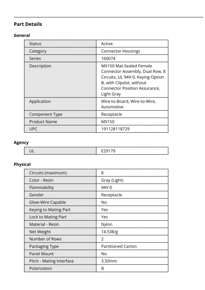 MOLEX 1600744012 technical document image 2