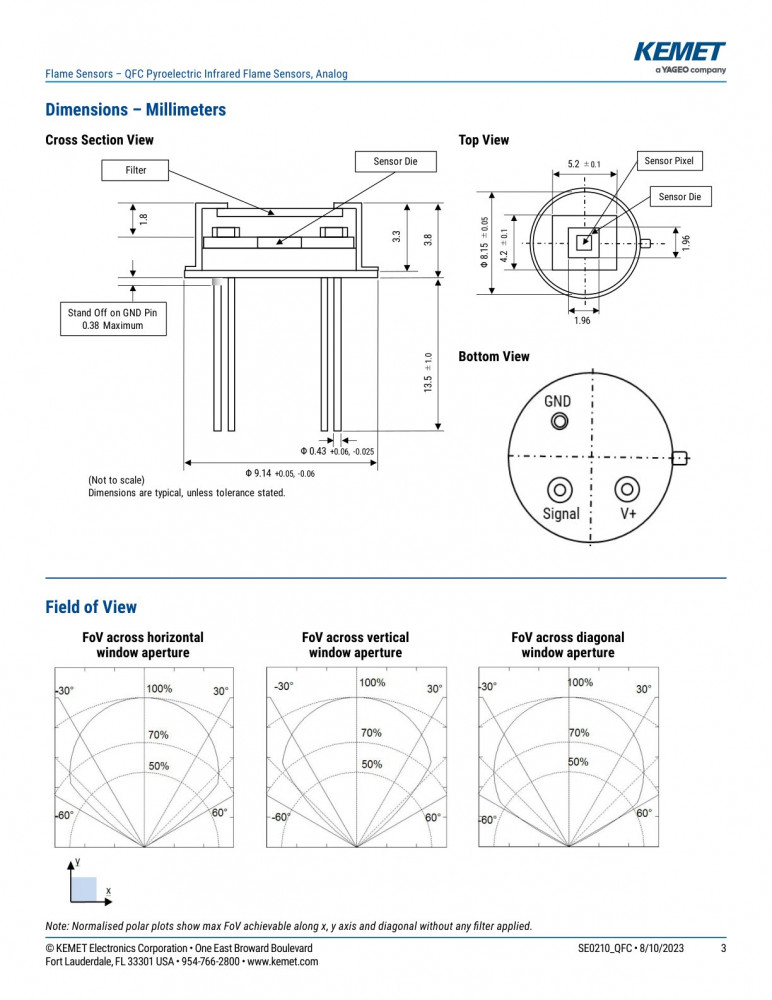 KEMET USEQFCSA500100 datasheet page 3
