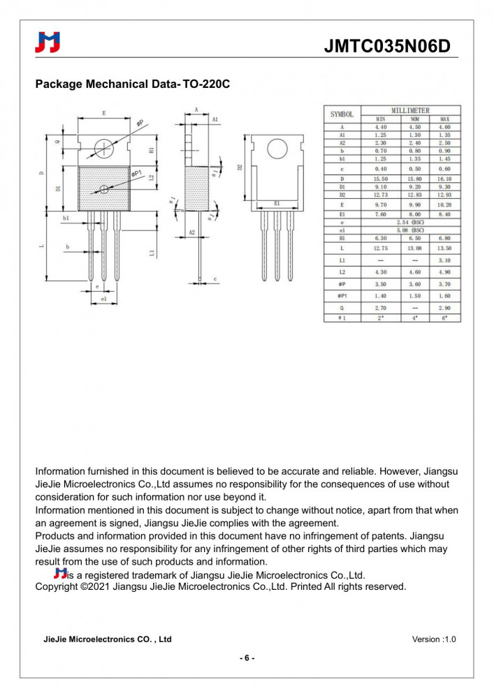 JMTC035N06D datasheet page 6