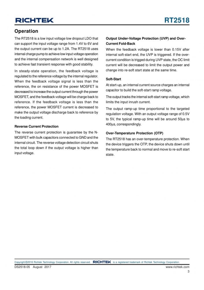 RT2518GQW datasheet page 3