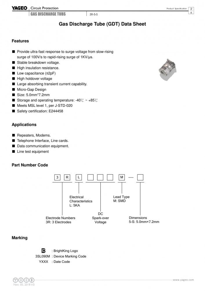 3RL600M-5-S datasheet page 2