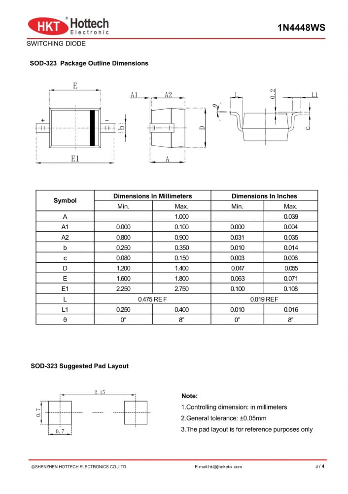 1N4448WS technical document page 3