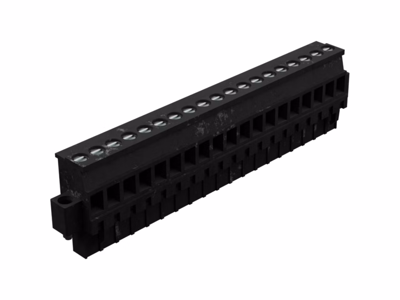 5.00mm Pitch Eurostyle Vertical Plug, with Retention Screws and Reverse Imprinting, Front Wire Entry, Black, 19 Circuits for sale