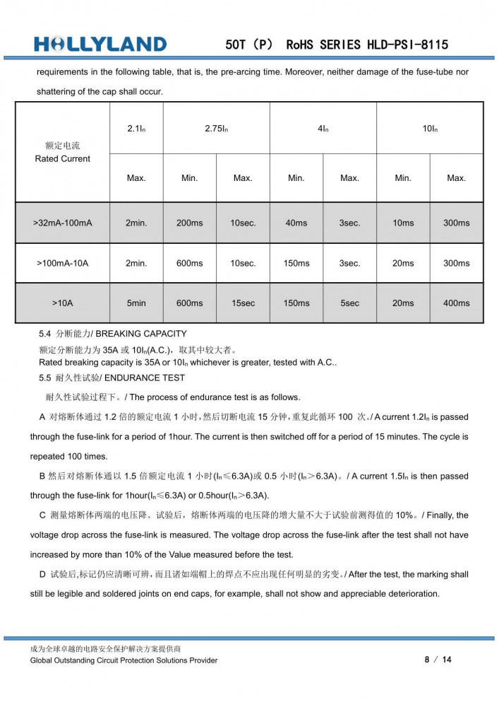 HOLLY 50T(P) datasheet page 8