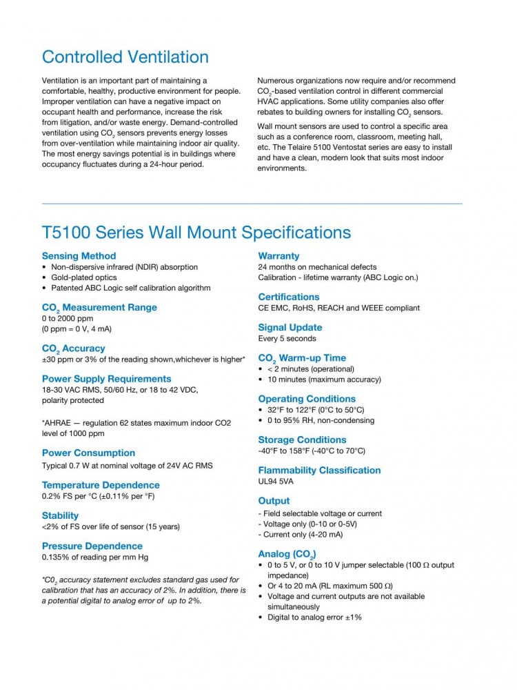 T5100-V technical document page 2