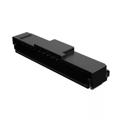 DuraClik Wire-to-Board Header, Single Row, Right-Angle, 15 Circuits, Tin  (Sn) Plating, Black for sale