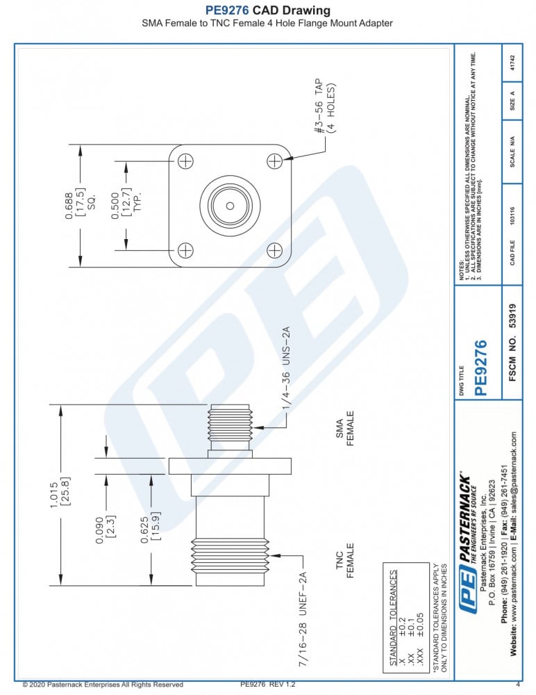 PE9276 technical document page 4
