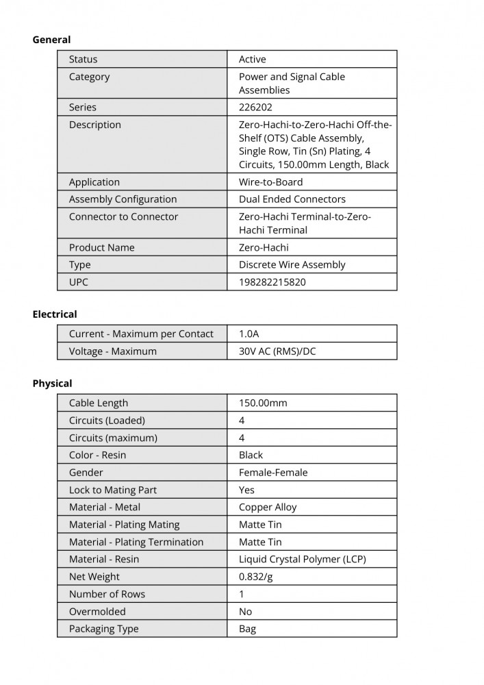MOLEX 2262021042 product document page 2