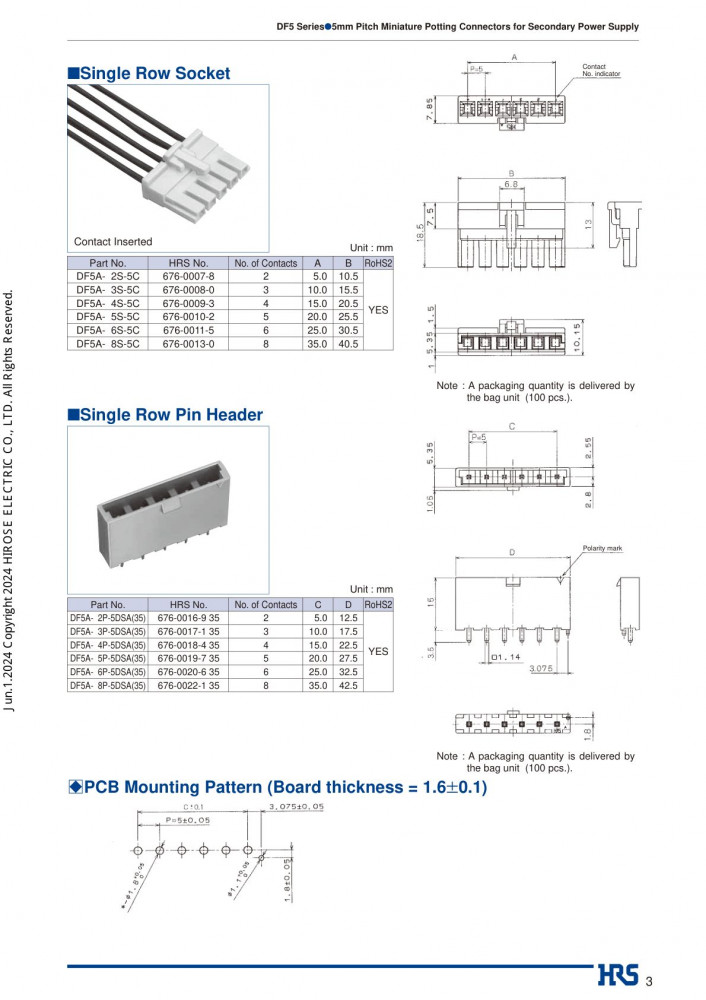HRS DF5 series datasheet page 3