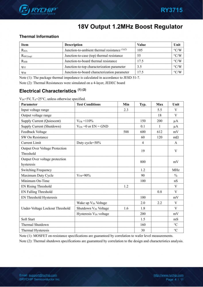 RY3715 datasheet page 4